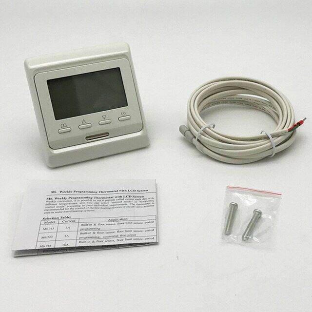 Nashone เทอร์โมสตัททำความร้อน220 V พร้อมเซ็นเซอร์,เทอร์โมชั้นอบอุ่นห้อง ...