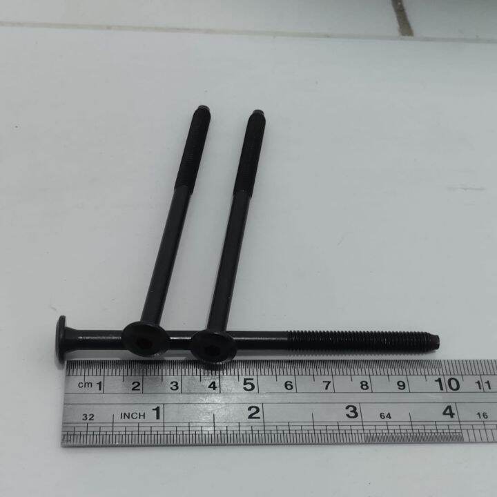 BAUT JCBC M6X100 (10CM) HITAM BAUT L KNOCKDOWN M6 X 100 PANJANG 10 CM FURNITURE SPEAKER KNOCK ...