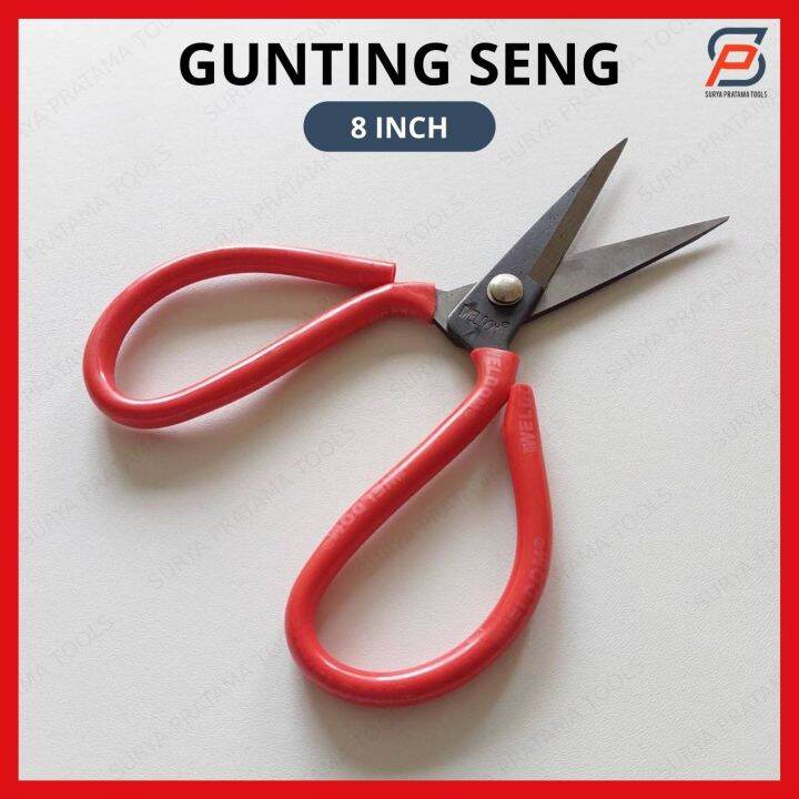 GUNTING SENG / GUNTING KAIN / GUNTING KERTAS / GUNTING KODOK 8 INCH | Lazada Indonesia