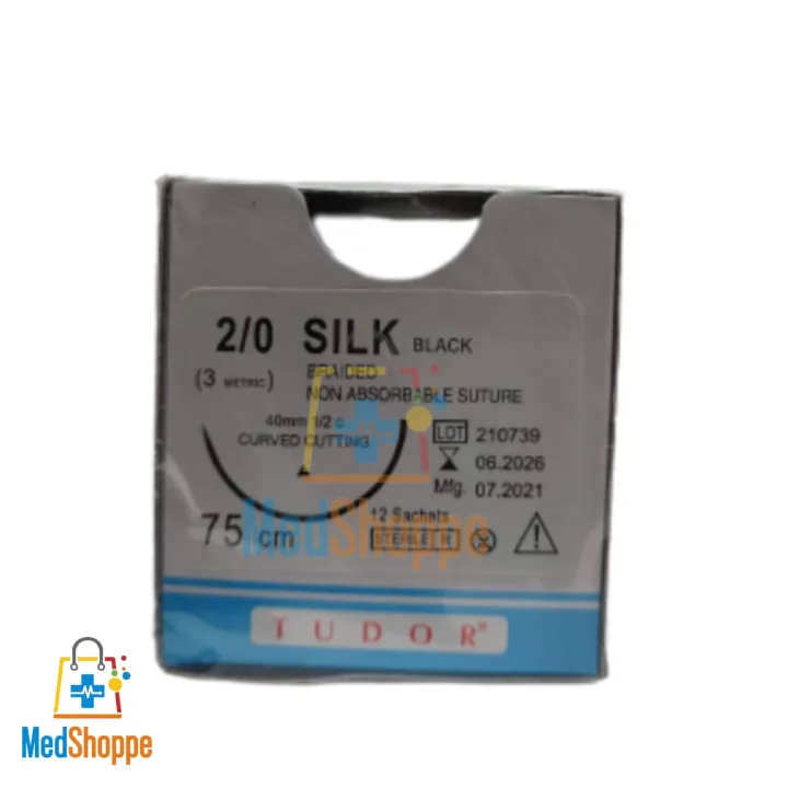 2/0 Silk Suture Braided Curved Cutting (Non Absorbable Suture) | Lazada PH