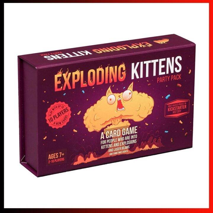 【Ready Stock】Exploding Kittens Party Pack Card Game Family-Friendly Party Games Board Game 10 ...