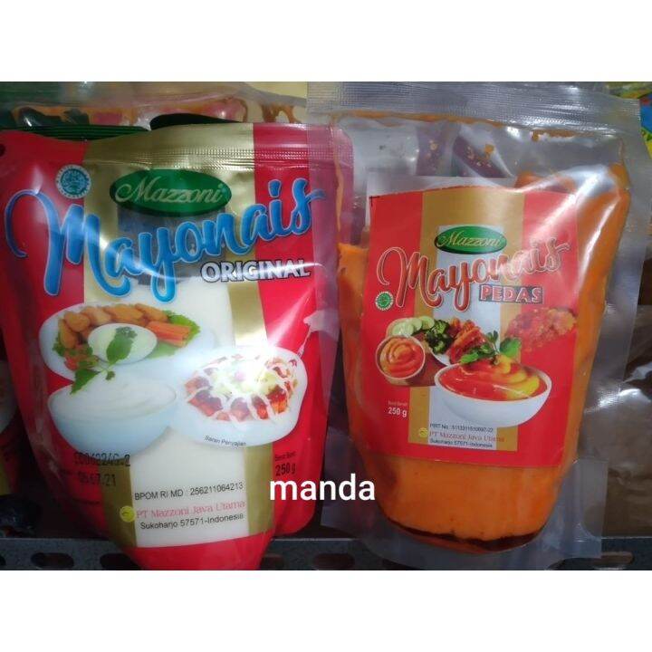 Mazzoni mayonais pedas saus mayo original 250 gram | Lazada Indonesia