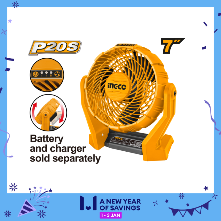 INGCO 20V Lithium-Ion Fan CFALI2007 | Lazada Singapore