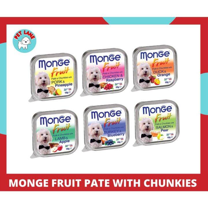 Monge Fruit Pate With Chunkies Pineapple l Raspberry l Orange l Apple l ...