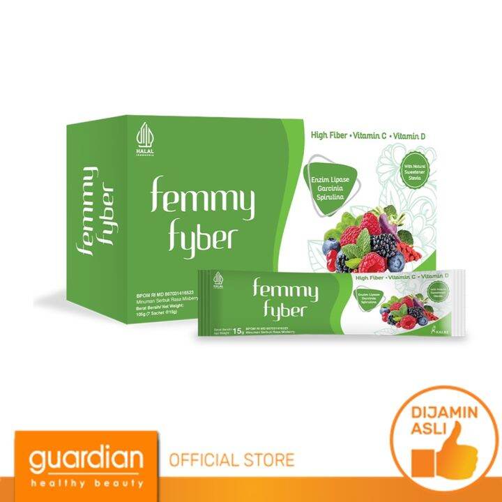 ORIGINAL Femmy Fyber HERBAL Minuman Diet Fiber Memenuhi Kebutuhan Serat Harian Dari Dalam ...
