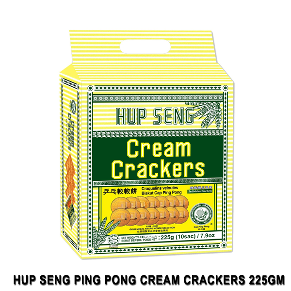 Hup Seng Ping Pong Cream Cracker 225g (Individual Sachets) | Lazada