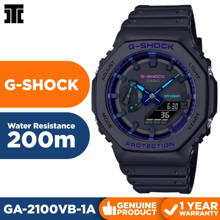 Casio G-Shock Virtual Blue Series "CasiOak" Analog Digital Watch GA ...