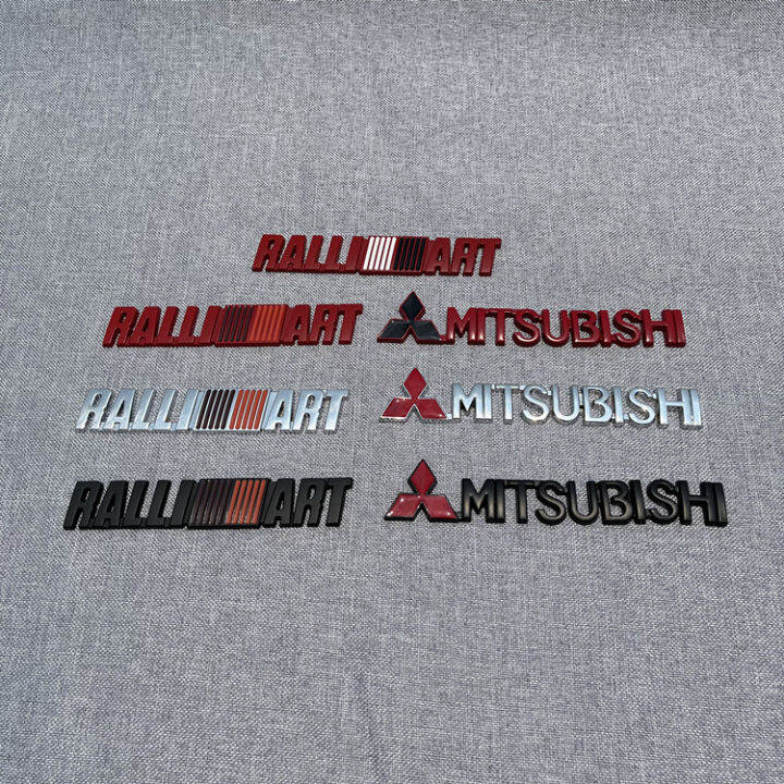 3D Metal sticker for Mitsubishi Lancer Outlander ASX Pajero V3 EVO Rear ...