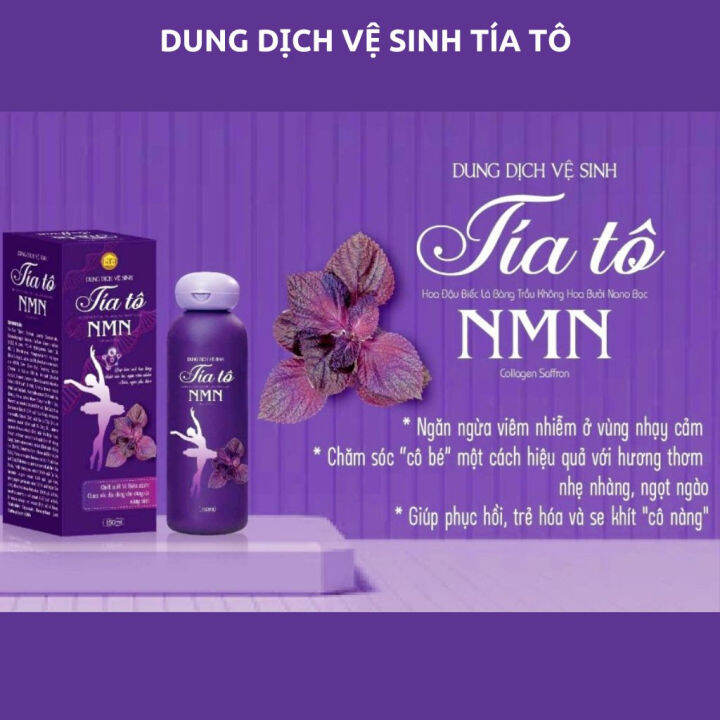 Dung dịch vệ sinh tía tô, dung dịch vệ sinh phụ nữ tía tô NMN chính ...