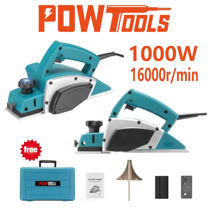 POWtools Power Planer 1000W Electric Wood Planer 1000W 82mm Electric ... POWtools Power Planer 1000W Electric Wood Planer 1000W 82mm Electric ...