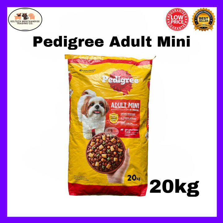 Pedigree Adult Mini Dry Dog Food Beef Lamb and Vegetable Flavor 20kg | Lazada PH
