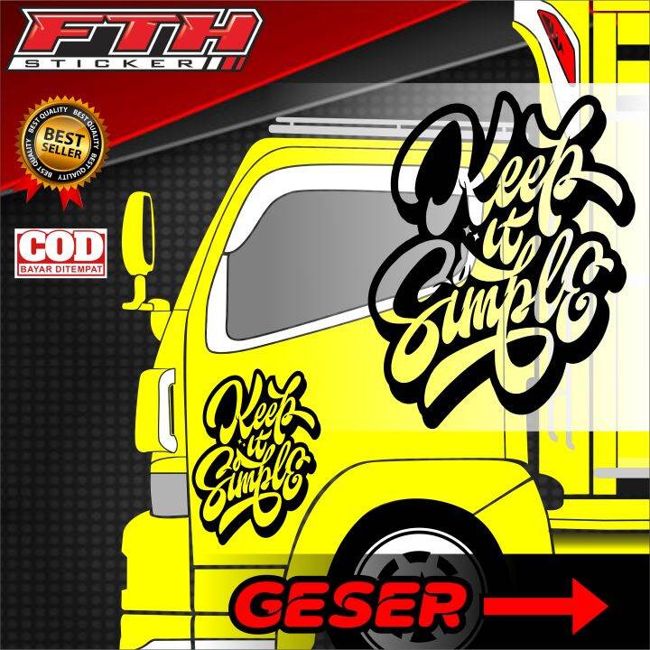 Stiker Pintu Truck Sticker Pintu Truck Kanan Kiri Bahan Nyala dengan ...