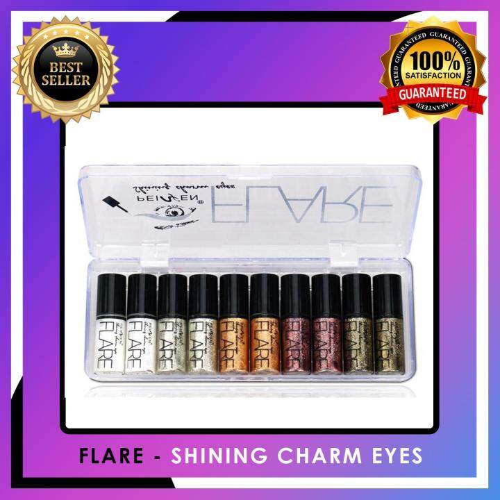 Flare Liquid Eyeshadow Glitter ( 10 pcs ) | Lazada PH