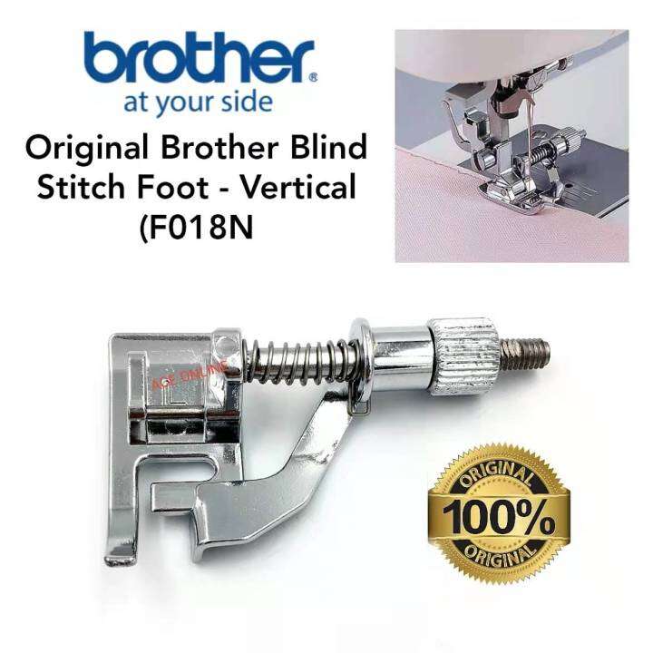 Original Brother Sewing Machine Blind Stitch Foot - Vertical (F018N ...