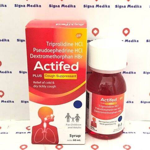 Actifed Merah 60 ml - Obat Batuk Kering Dan Pilek | Lazada Indonesia