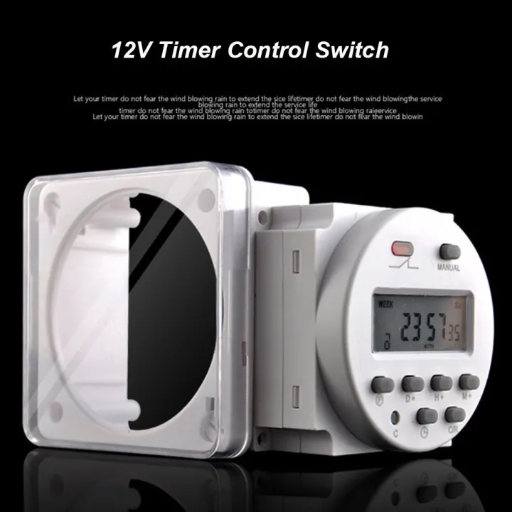 OKDEALS Durable Plastic Ad Timer Automatic Power-off 12V Timer Control ...