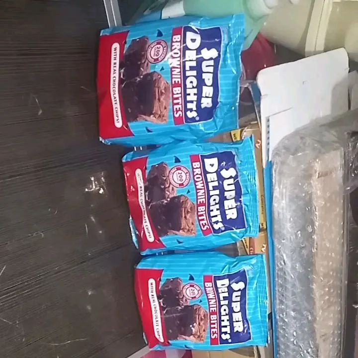3 SUPER DELIGHT BROWNIES BITES with real chocolate chips 200g bundle ...