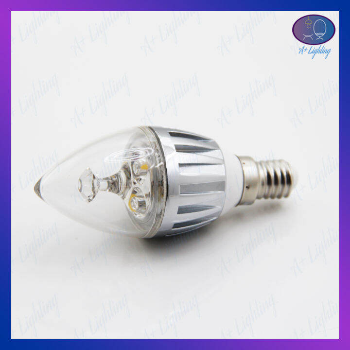 3W LED CANDLE BULB (E14) ENERGY SAVING LIGHT BULBS LAMPU LED MENTOL ...