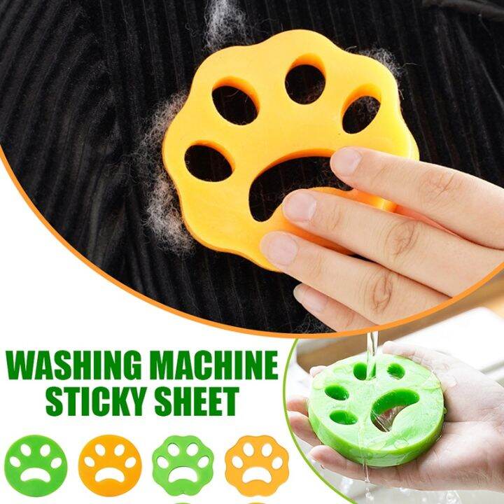 2Pcs Reusable Clothes Washing Machine Silicone Hair Sticker Portable ...