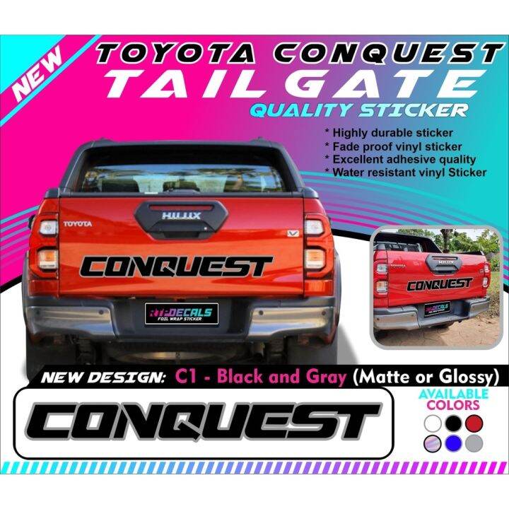 Toyota Hilux Conquest Decals Sticker | Lazada PH