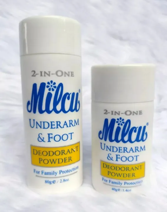 Milcu 3 in One Underarm & foot deodorant powder 40g / 80g | Lazada PH
