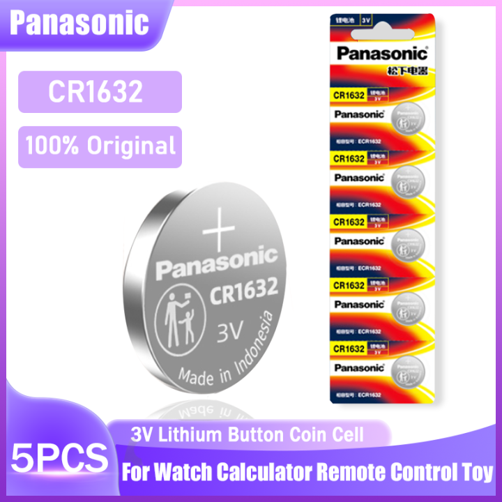 5pcs Original Panasonic CR1632 CR 1632 DL1632 ECR1632 BR1632 3V Lithium Smart Watch Remote ...