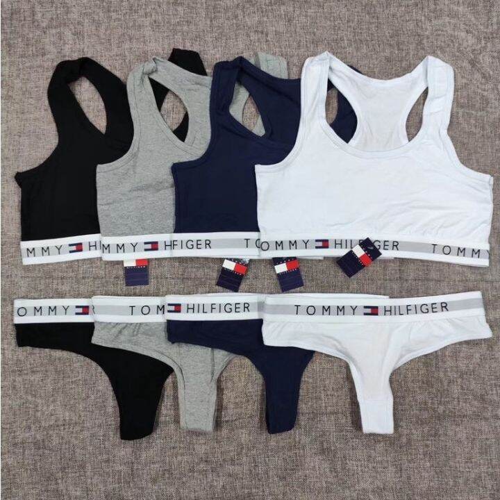 ผู้หญิงชุดชั้นในกีฬาสองชุดของผู้หญิงออกกำลังกายเสื้อกั๊กกางเกงในรูปตัว T | Lazada.co.th