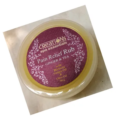 CREATIONS SPA ESSENTIALS PAIN RELIEF RUB 50 GRAMS - GINGER & TEA ...