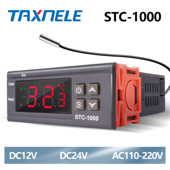 Two Relay Output Led Digital Temperature Controller Thermostat Incubator Stc-1000 110v-220vac 12 ...
