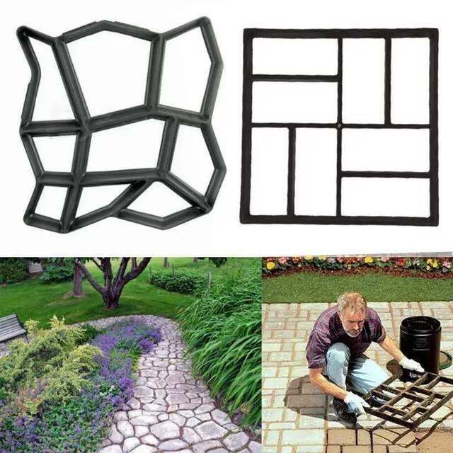 【COD/READY】 Garden DIY Pavement Mold Concrete Mould Molds Floor Road ...