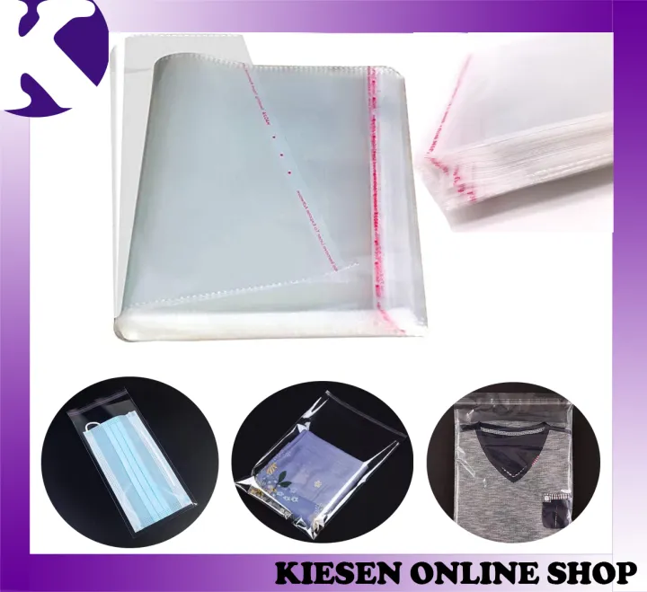 100pcs. OPP Plastic with Adhesive Bag Wrapper Resealable Packaging ...
