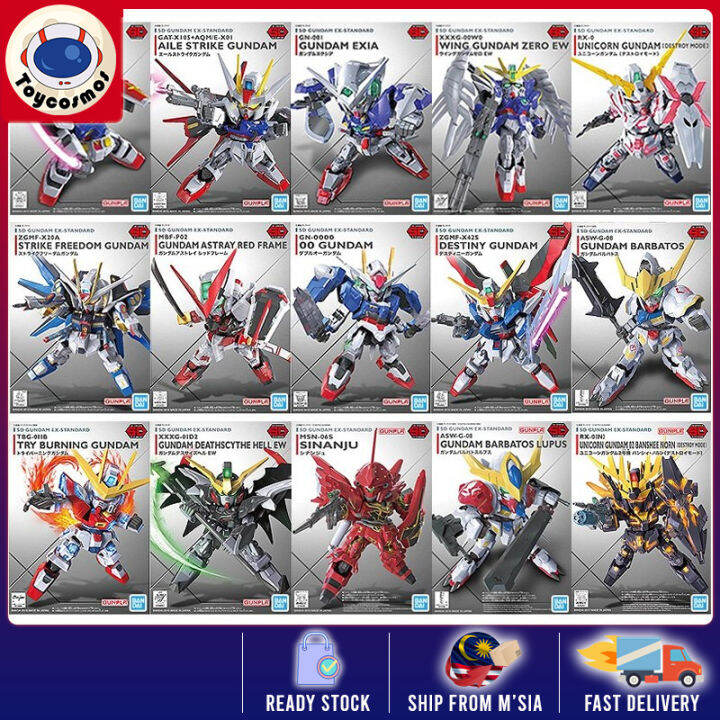 Original Bandai SDEX Gundam Series RX-78-2 Aile Strike Wing Unicorn Nu ...