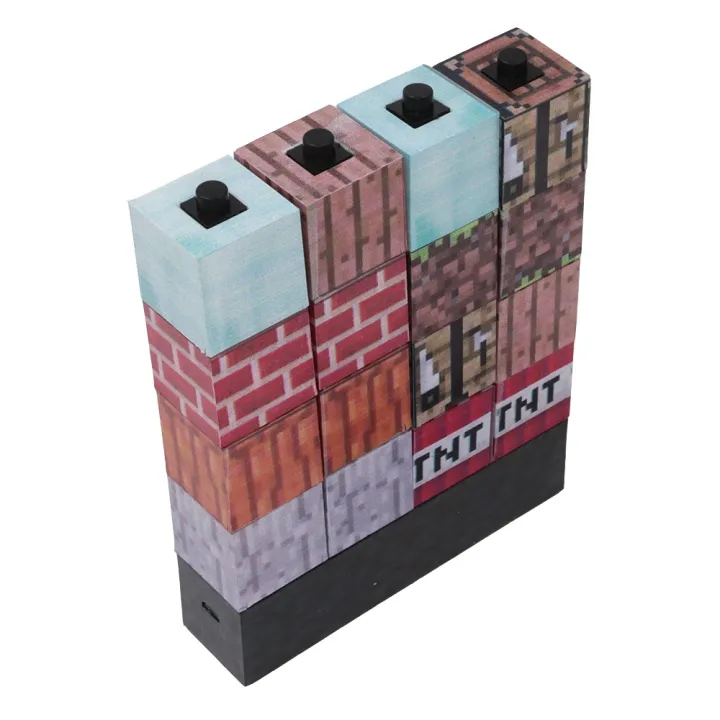Creative building block lamp Cross-border square night light Custom ...