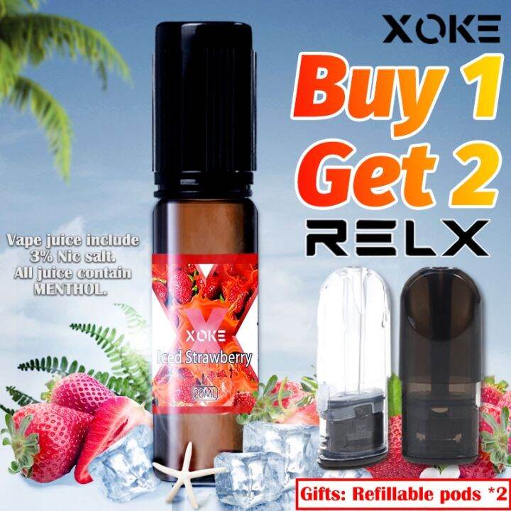 30mg nic Relx infinity zalan shift case Juice for Any Pods Refillable ...