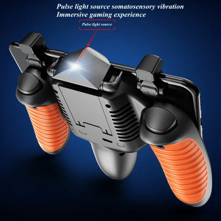 Universal ABS Mobile Phone Gaming Controller Cooler Gamepad Handle for PUBG Cooling Fan Radiator ...