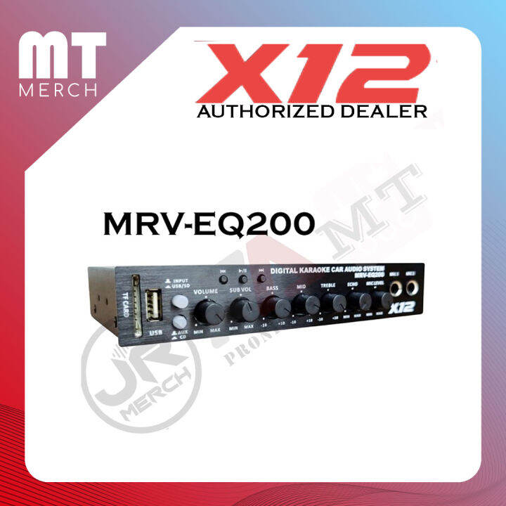 X12 (MRV-EQ200) Preamp Parametric Equalizer with Subwoofer Output, Mic ...