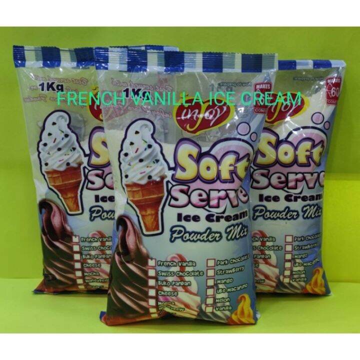 InJoy Ice Cream Powder Mix Soft Serve French Vanilla Ice Cream | Lazada PH