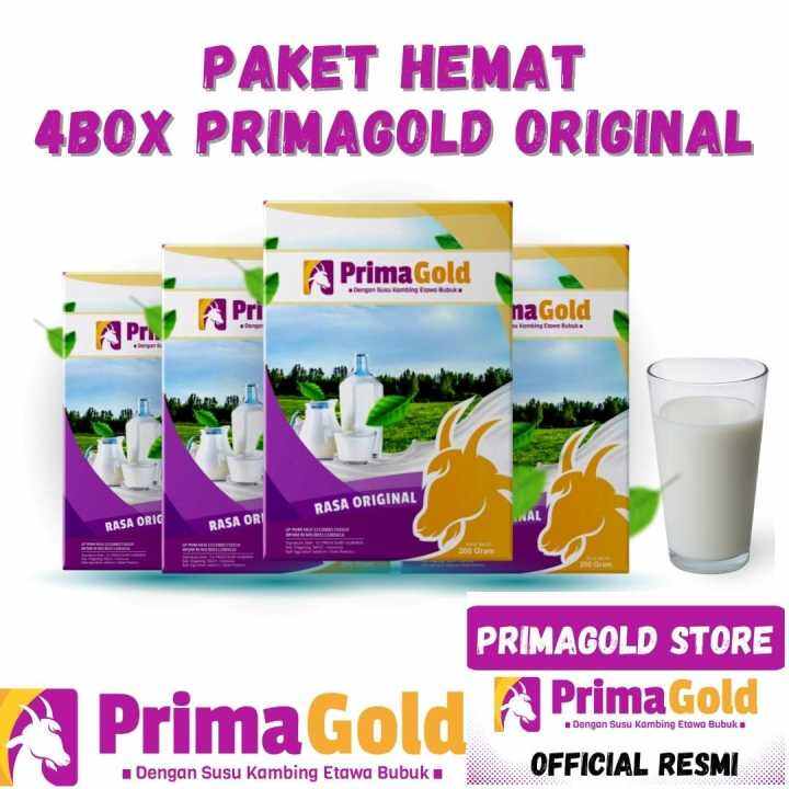 4 BOX SUSU KAMBING ETAWA PRIMAGOLD SUSU ETAWA PREMIUM PRIMA GOLD ...