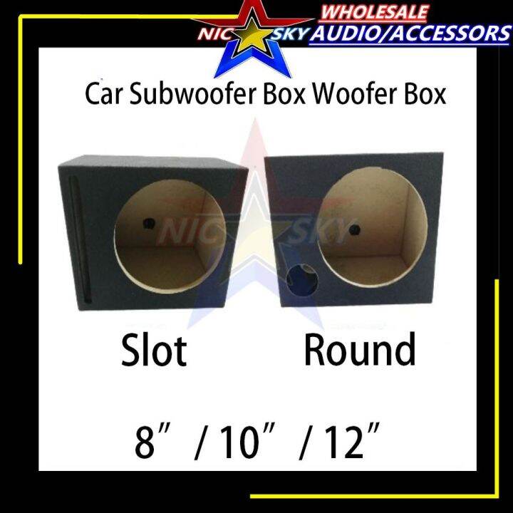 8",10",12" INCHES SLOT /ROUND Car Subwoofer Box Woofer Box Vented ...