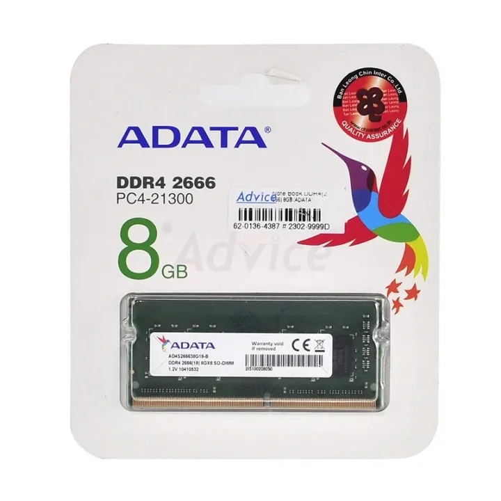 RAM DDR4(2666, NB) 8GB ADATA | Lazada.co.th