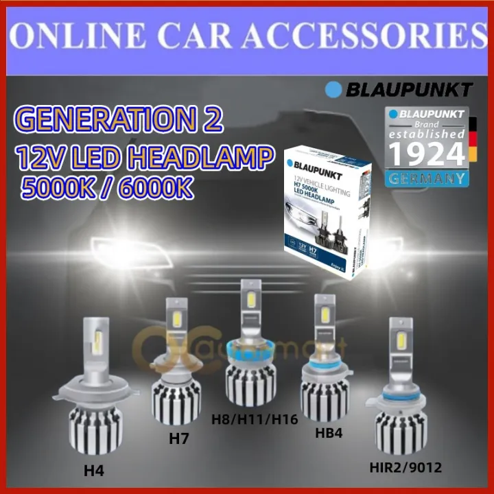 Blaupunkt LED 2nd Generation 12v Vehicle Lighting Headlamp Lampu Kereta ...
