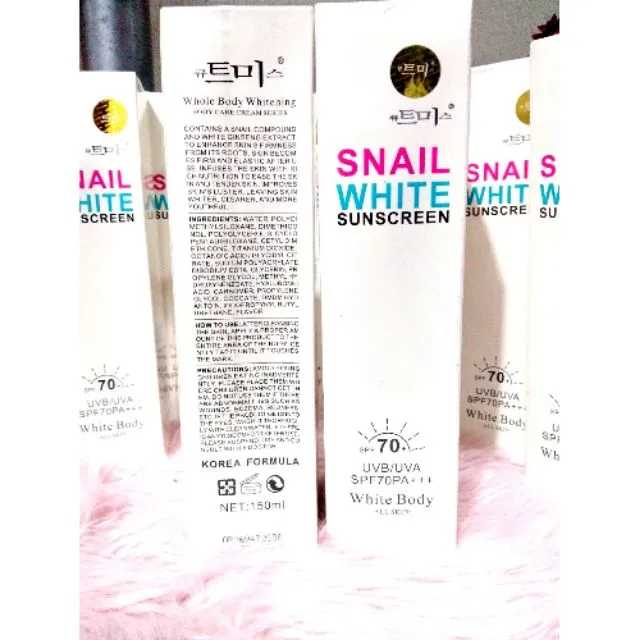 ORIGINAL SNAIL WHITE SUNSCREEN SPF 70 | Lazada PH