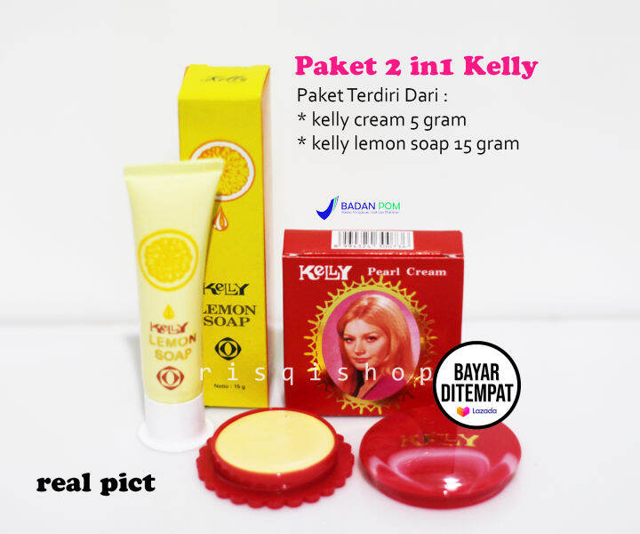 Paket kelly lengkap BPOM 2 in1 // Kemasan Mini / kelly Pearl Cream 5gr ...