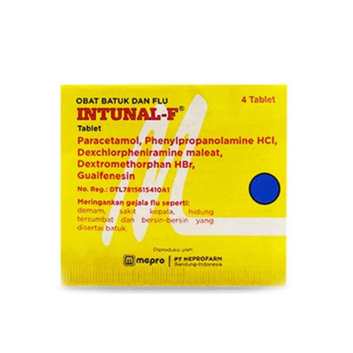 Intunal Tablet 4's Obat Flu dan Batuk | Lazada Indonesia