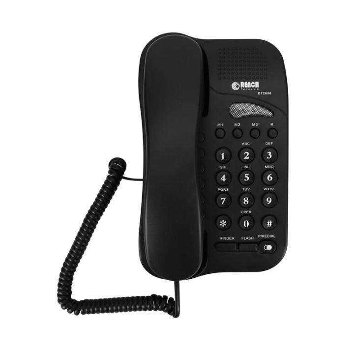 โทรศัพท์ ดำ รีช DT2000 | Lazada.co.th