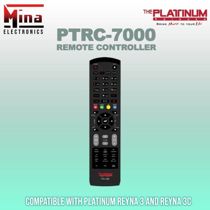 The platinum PTRC-7000 remote controller Compatible with Platinum Reyna ...