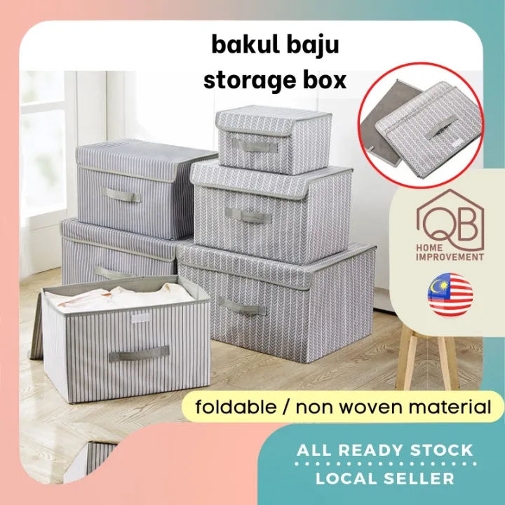QB raga baju foldable storage box bakul baju bekas baju bekas barang ...
