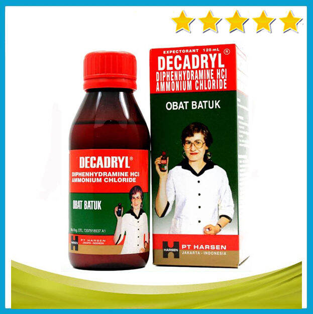 Dcadryl / Dekadril Ekspectorant Sirup 60 ML/120 ML Obat Batuk Berdahak ...