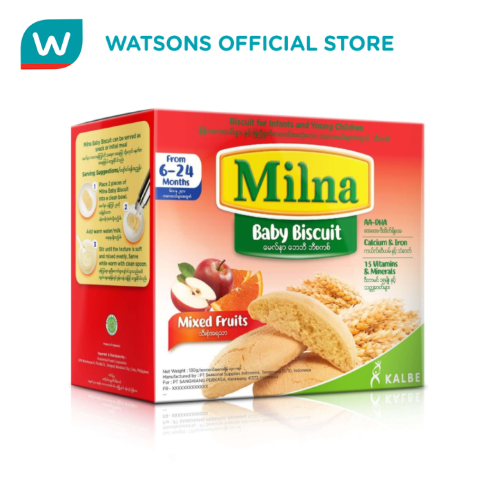 MILNA Baby Biscuit Mixed Fruit 130g | Lazada PH