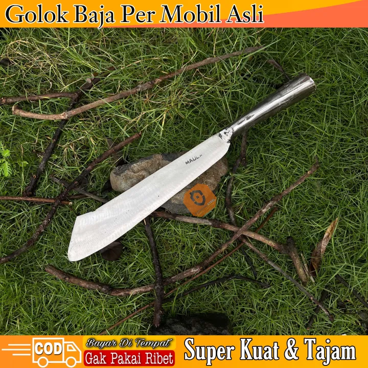 Golok Bendo Baja Per Asli Super Tajam Dan Kuat Golok Tebas Kayu Bambu ...